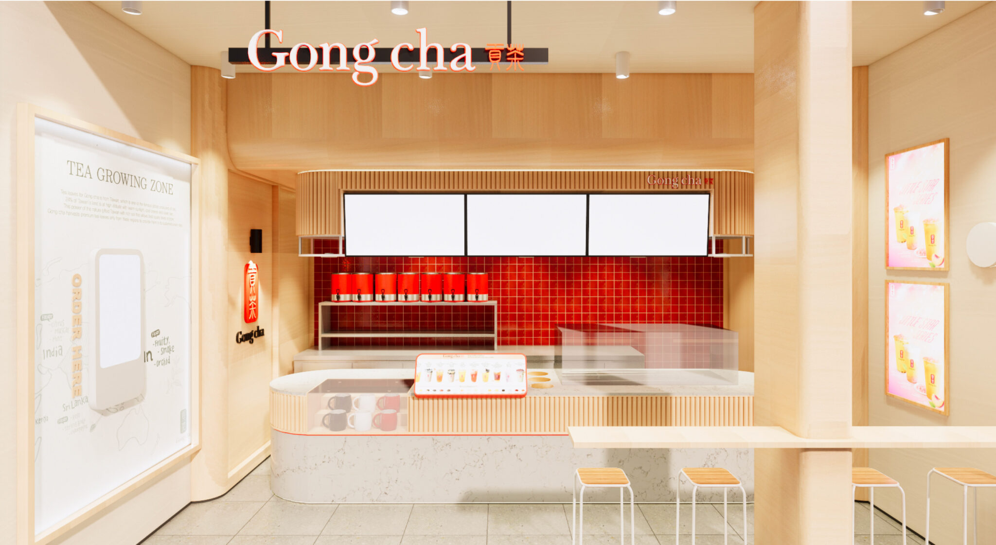 Gong cha The Ponds - Hi5 Shopfitting & Joinery